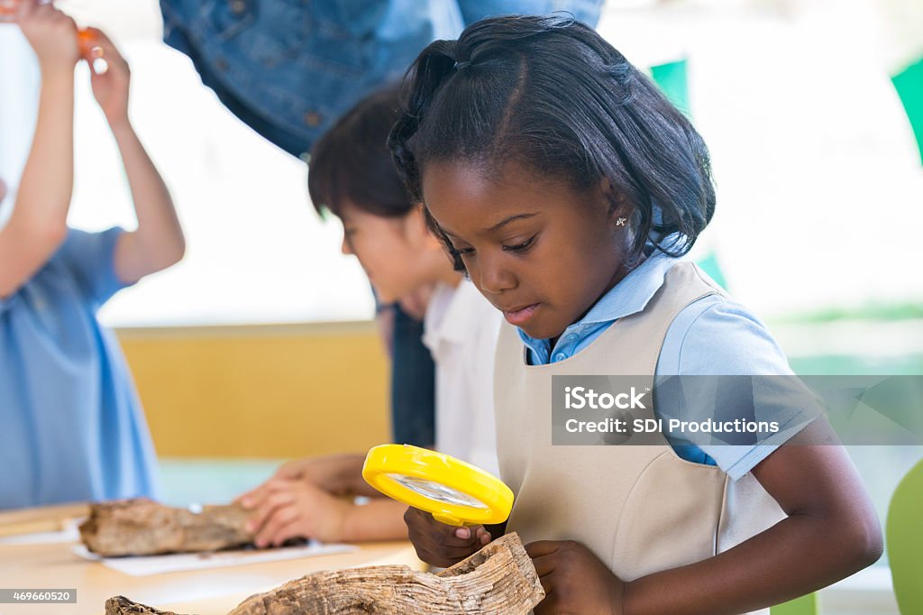 Photo Libre De Droit De Elementary Fille Afroaméricaine À Laide De La