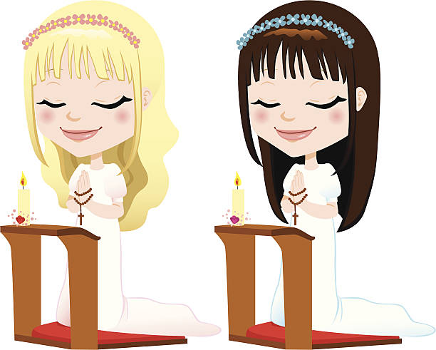 50 Confirmation Catholic Cartoons Illustrations Royalty Free Vector