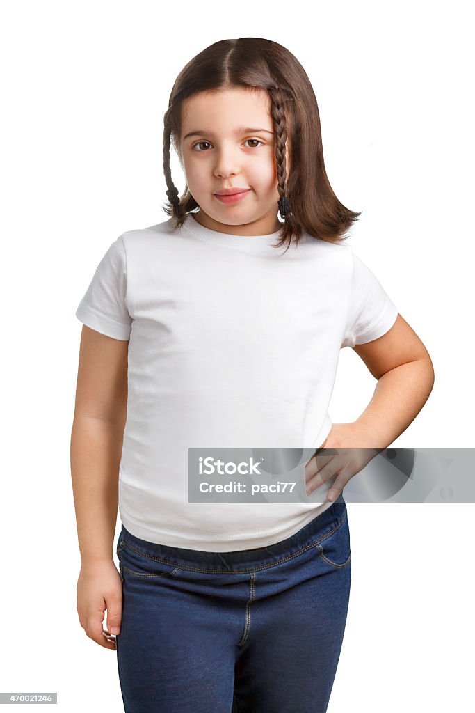Kind Im Weißen Tshirt Stockfoto Und Mehr Bilder Von 2015 2015 6 7