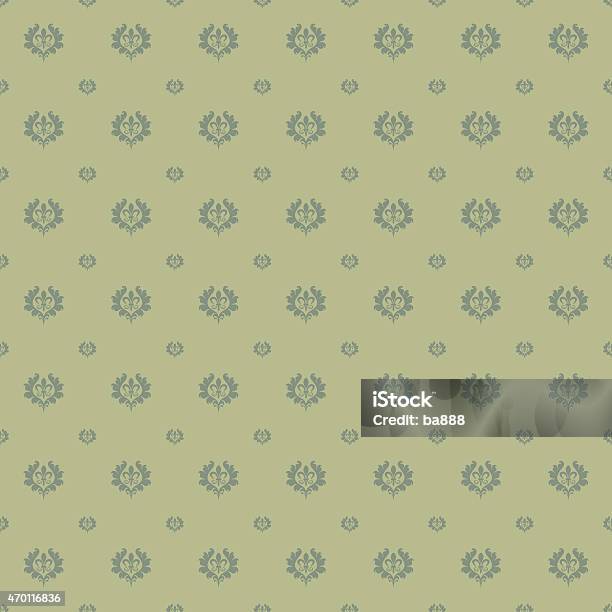 Seamless Retro Wallpaper向量圖形及更多2015年圖片 2015年 一朵花 哥德式 Istock