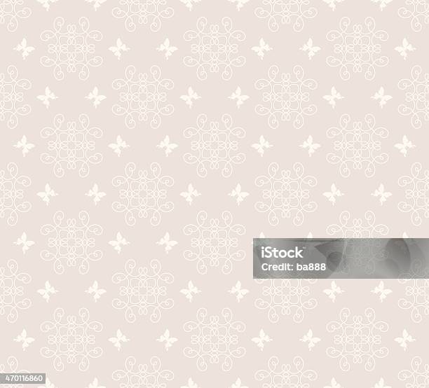 Seamless Retro Wallpaper向量圖形及更多2015年圖片 2015年 一朵花 哥德式 Istock