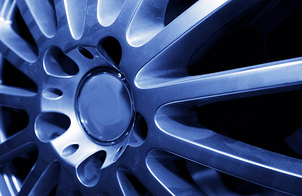 Free Stock Photo of Blue car wheel close-up with sporty design ...
