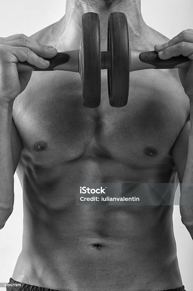 Foto De Perfeita Bodybuilder Com Abs Os Ombros Os Tríceps Bíceps
