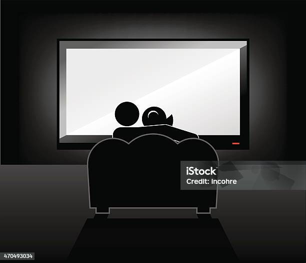 Tv를 시청 Tv 보기에 대한 스톡 벡터 아트 및 기타 이미지 Tv 보기 여자 일러스트레이션 Istock