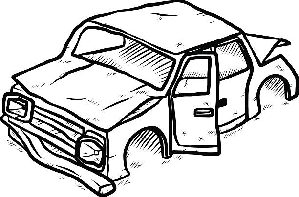 Rusting Car Clip Art