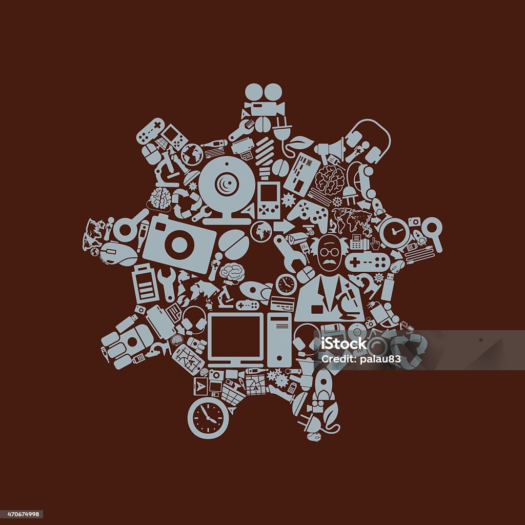 Cogwheel 아이콘크기 기어 기계 부분에 대한 스톡 벡터 아트 및 기타 이미지 기어 기계 부분 돌기 라벨 Istock
