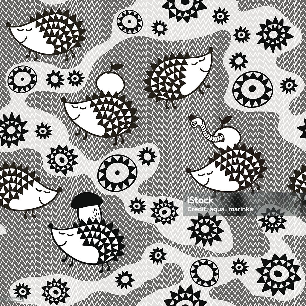 Ilustración De Monocromo De Patrones Sin Fisuras Vector De Fondo Con