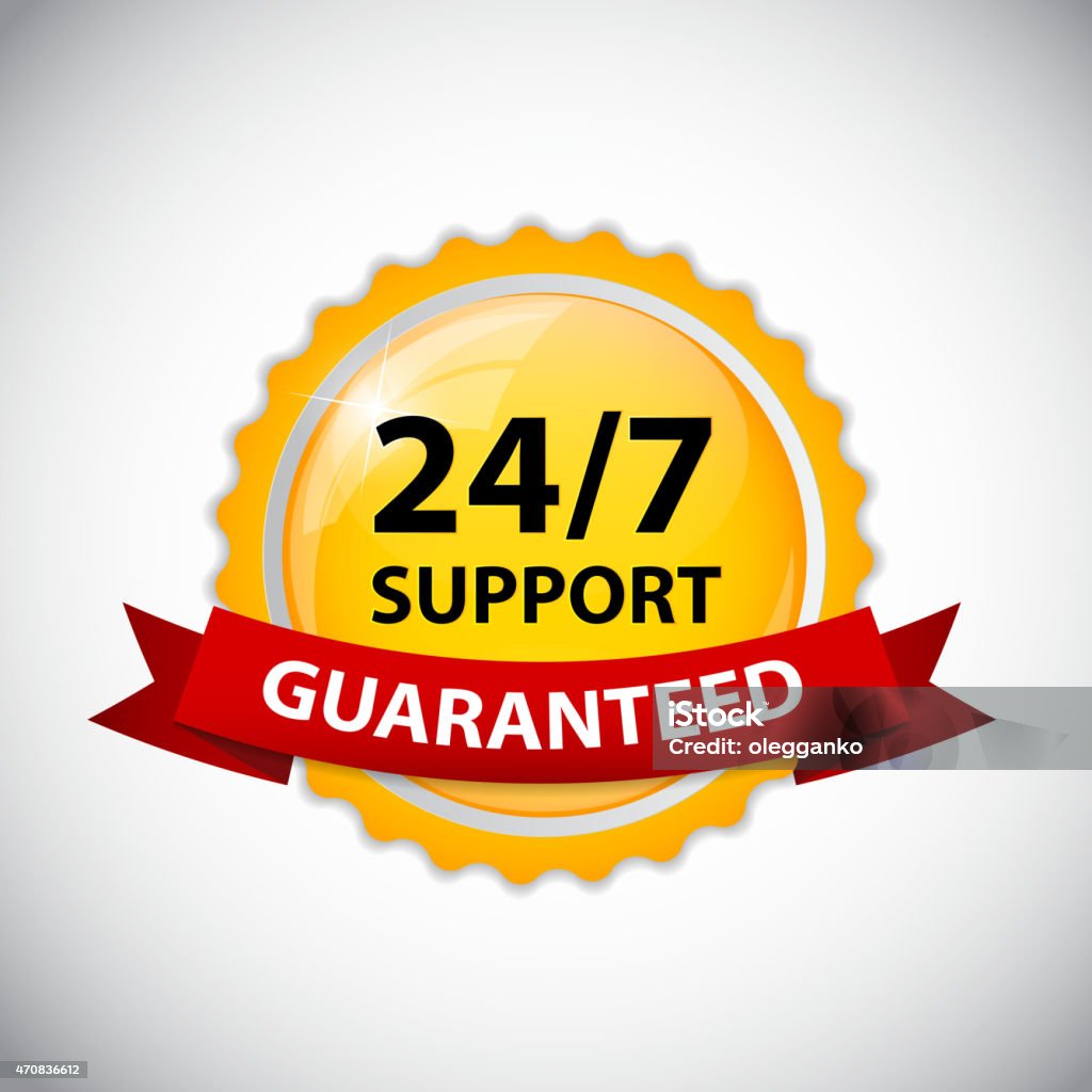Vector 24 7 Support Sign Label Template Stock Illustration - Download ... Vector 24 7 Support Sign Label Template Stock Illustration - Download ...