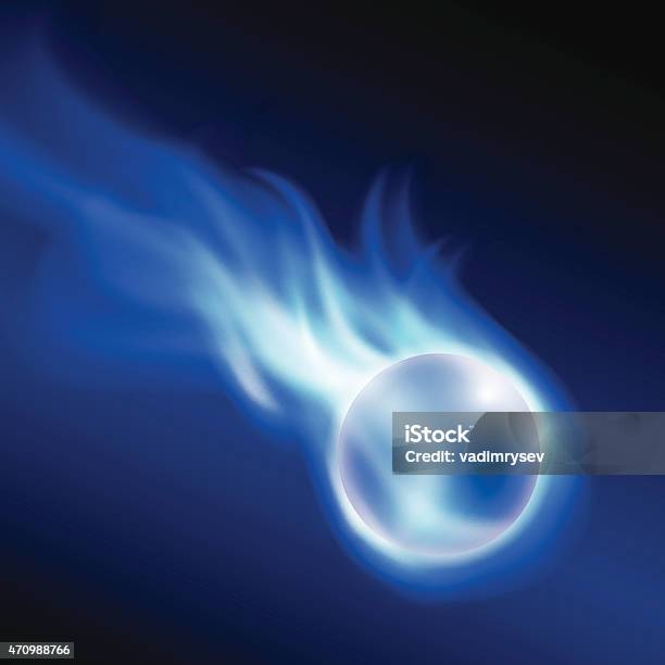 Flying Burning Ball On Blue Fire Stock Illustration - Download Image ... Flying Burning Ball On Blue Fire Stock Illustration - Download Image ...