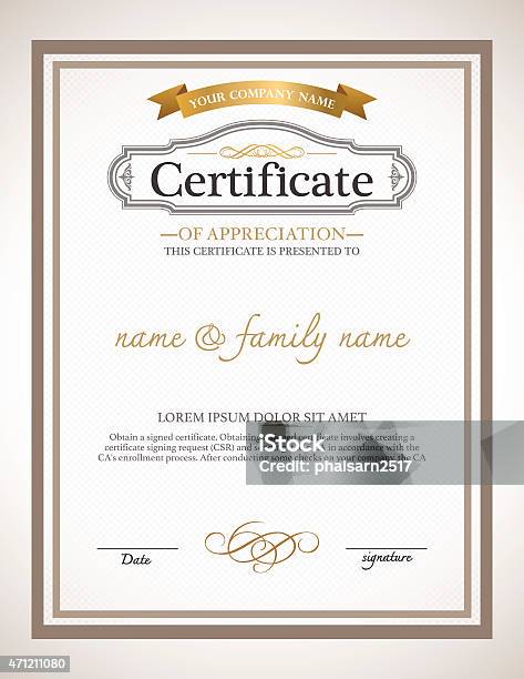 Certificate Design Template向量圖形及更多2015年圖片 2015年 保安 保安員 Istock