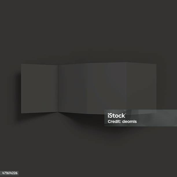 Zigzag Four Brochure Mockup Template Stock Illustration Download