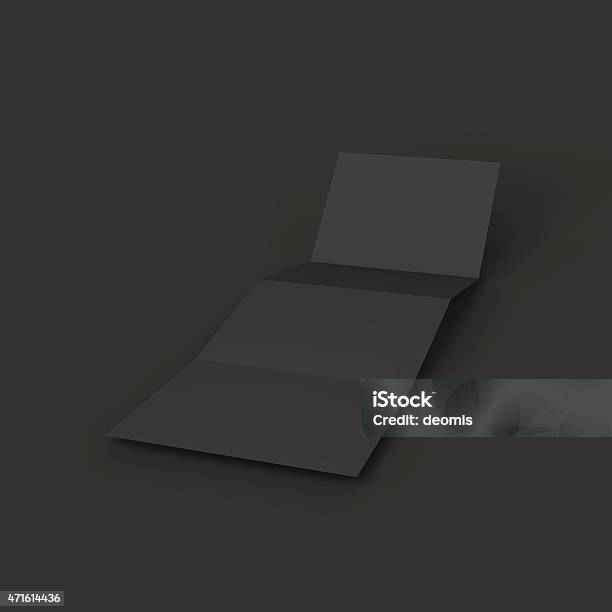 Zigzag Four Brochure Mockup Template Stock Illustration Download
