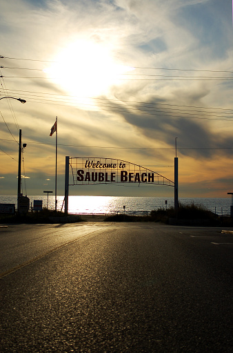 Sauble 비치 캐나다 석양 Sauble Beach에 대한 스톡 사진 및 기타 이미지 Sauble Beach 온타리오