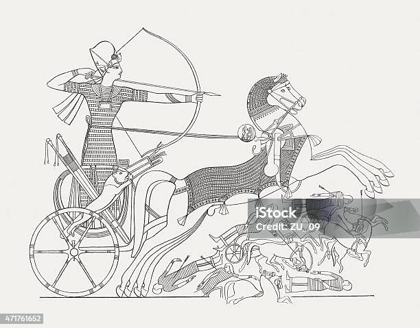Ramesses Ii Publ 1881 전투에 대한 스톡 벡터 아트 및 기타 이미지 전투 2015년 경주용 마차 Istock
