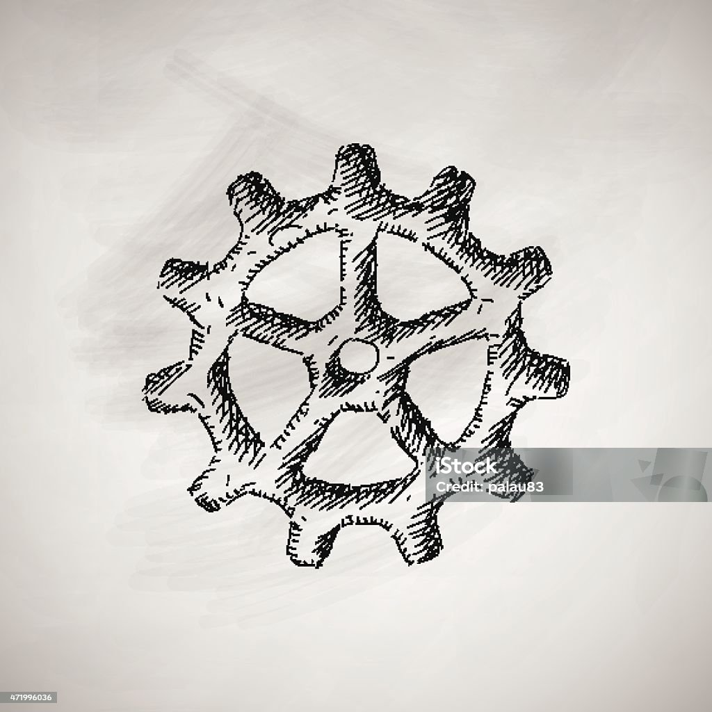 Cogwheel 아이콘크기 교육에 대한 스톡 벡터 아트 및 기타 이미지 교육 그리기 기어 기계 부분 Istock