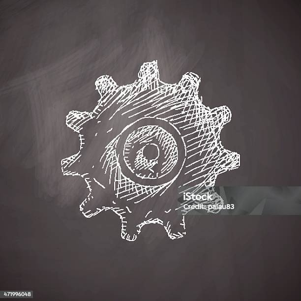 Cogwheel 아이콘크기 교육에 대한 스톡 벡터 아트 및 기타 이미지 교육 그리기 기어 기계 부분 Istock