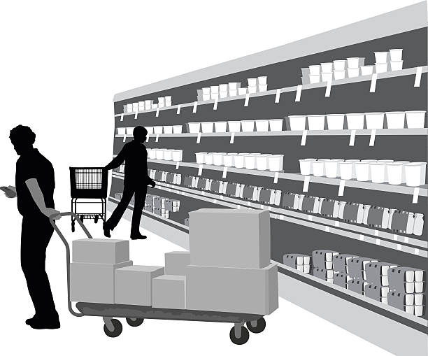 550 Supermarket Aisle Illustrations Royalty Free Vector Graphics