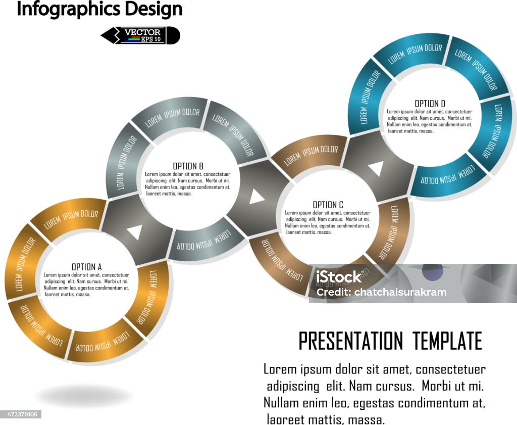 Modern Infographics Bannerpresentation Template向量圖形及更多一組物體圖片 一組物體 信息