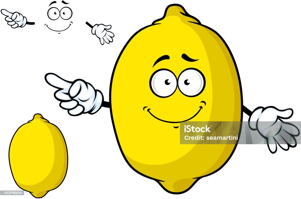 Buah Lemon Kartun Segar Dan Matang Ilustrasi Stok Unduh Gambar Sekarang 2015 Adiboga Alam