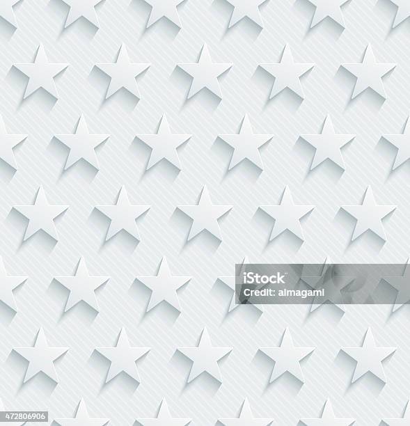 3 D 원활한 벽지용 패턴 배경 주제에 대한 스톡 벡터 아트 및 기타 이미지 배경 주제 별 모양 흰색 Istock