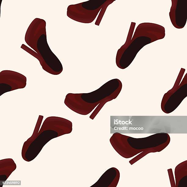 Heeled 신발도 스타일 말풍선이 있는 연속무늬 배경기술 0명에 대한 스톡 벡터 아트 및 기타 이미지 0명 2015년