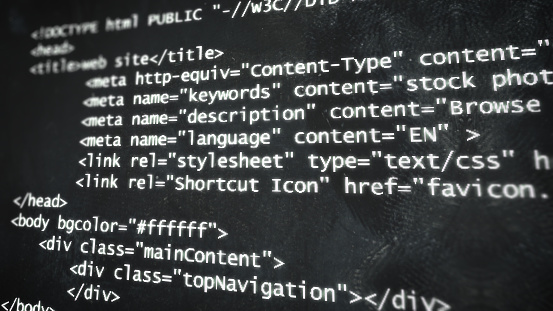 Html 코드 화면에 Html에 대한 스톡 사진 및 기타 이미지 Html 2015년 Istock