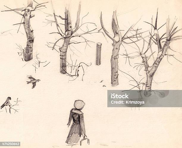 Ilustración De Dibujo A Lápiz Y Más Vectores Libres De Derechos De 2015