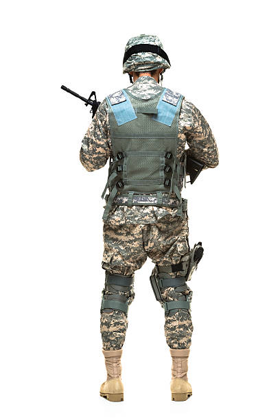 60+ Rear View Of Army Standing Holding Rifle Stock Photos, Pictures ... 60+ Rear View Of Army Standing Holding Rifle Stock Photos, Pictures ...
