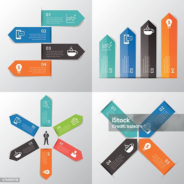 Paper Tab Infographic向量圖形及更多2015年圖片 2015年 一個物體 互聯網 Istock