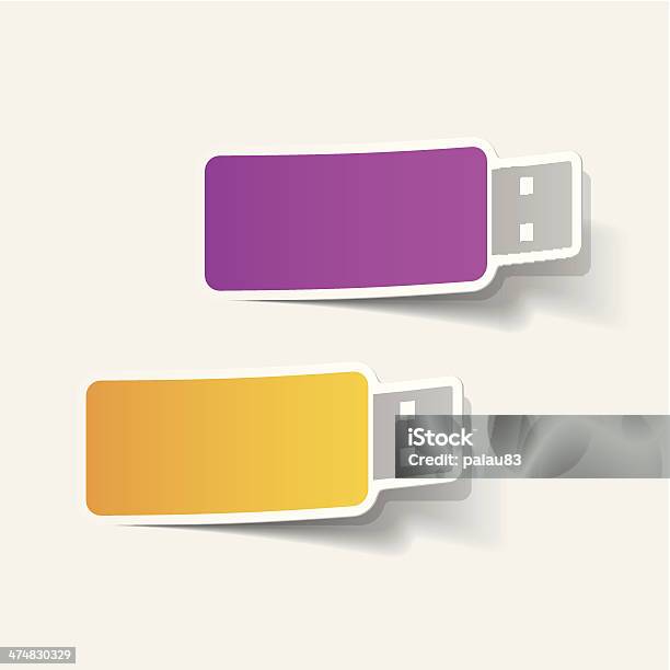 실감나는 디자인 요소 Usb 0명에 대한 스톡 벡터 아트 및 기타 이미지 0명 Usb 케이블 그림자 Istock