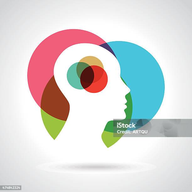 Think Thoughts And Options Vector Illustration Of Head向量圖形及更多仔細考慮圖片
