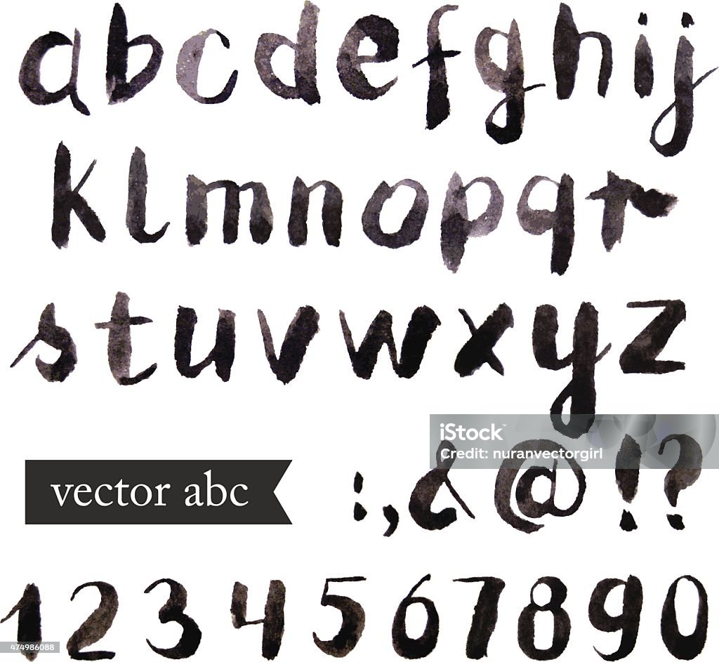 Ilustración de Vector Alfabeto De Acuarela Cepillo Fuente y más ... Ilustración de Vector Alfabeto De Acuarela Cepillo Fuente y más ...