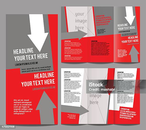 Brochure Design Template Vector Trifold向量圖形及更多2015年圖片 2015年 三摺小冊子