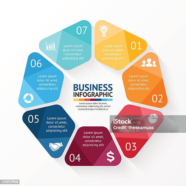 Infografis Lingkaran Vektor Templat Untuk Diagram Siklus Grafik ... Infografis Lingkaran Vektor Templat Untuk Diagram Siklus Grafik ...