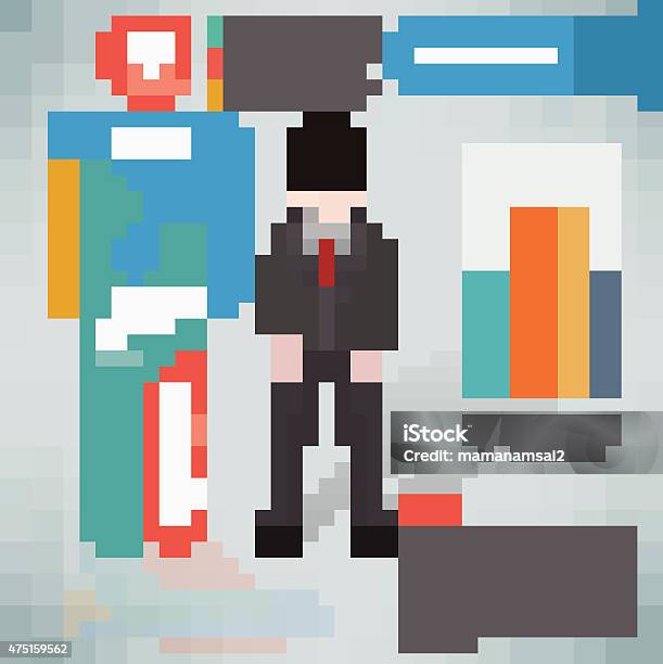 Human Puzzlebusinessmaninfographic On Clean Backgroundvector向量圖形及更多2015