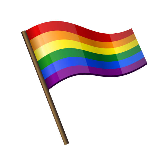 50 Rainbow Pride Flag Waving Illustrations Royalty Free Vector