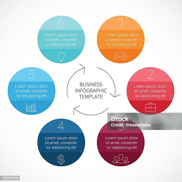 Infografis Lingkaran Vektor Templat Untuk Diagram Siklus Grafik ... Infografis Lingkaran Vektor Templat Untuk Diagram Siklus Grafik ...