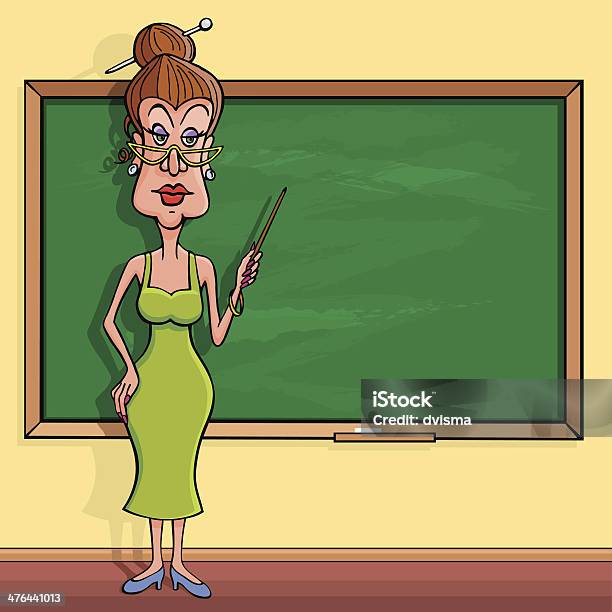 Women Teacher In The Classroom Stock Illustration Download Image Now