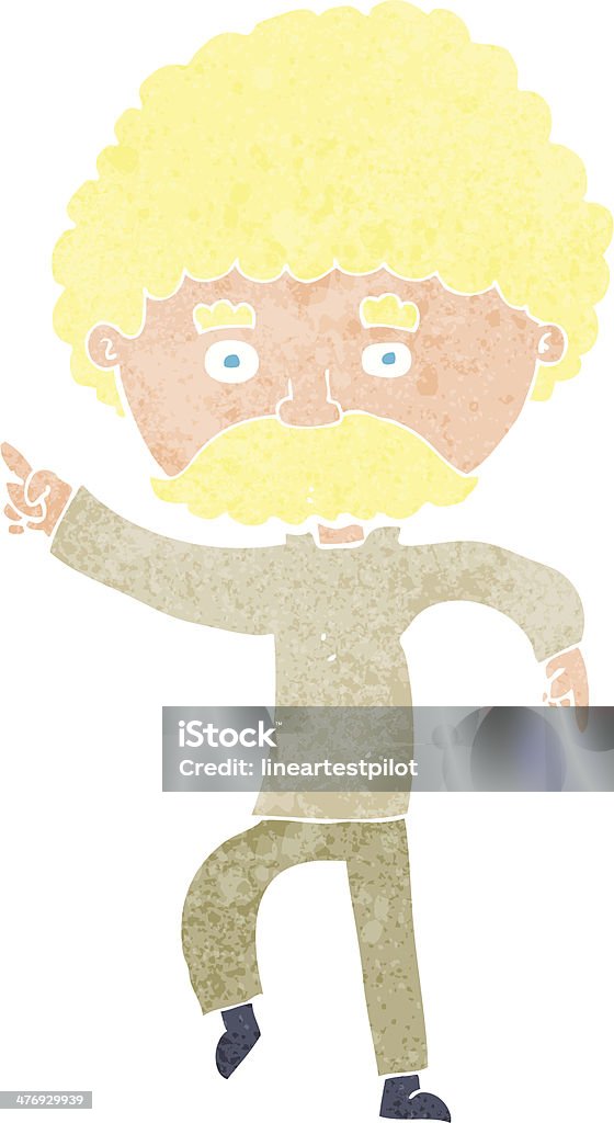 Cartoon Seventies Style Man Disco Dancing Stock Illustration Download