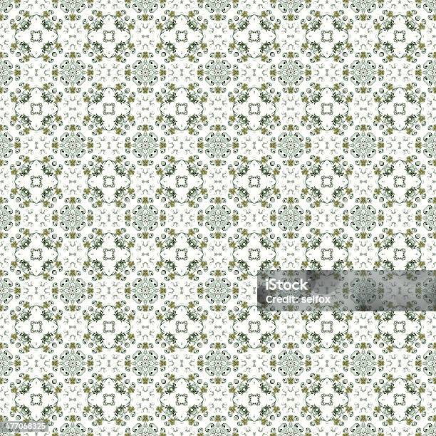 Seni Dekoratif Pola Geometris Ilustrasi Simetris Fraktal Abstrak
