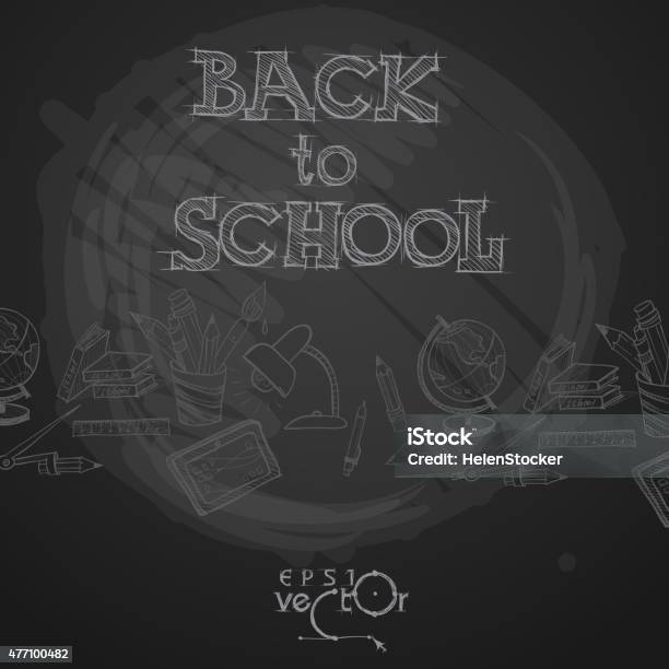 Back To School 배경 2015년에 대한 스톡 벡터 아트 및 기타 이미지 2015년 개념 개념과 주제 Istock