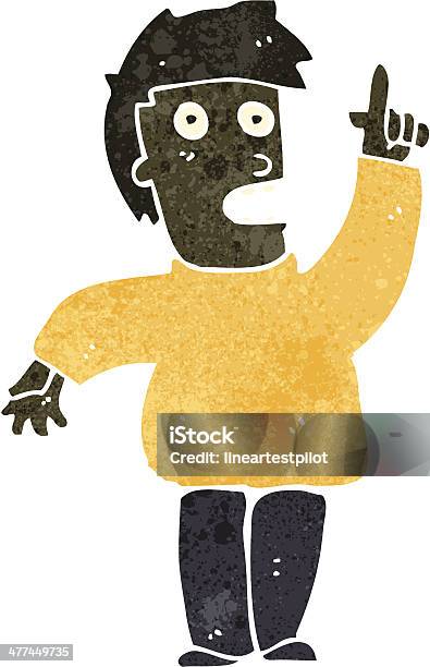 Retro Cartoon Man With Idea向量圖形及更多卡通圖片 卡通 可愛 奇異的 Istock
