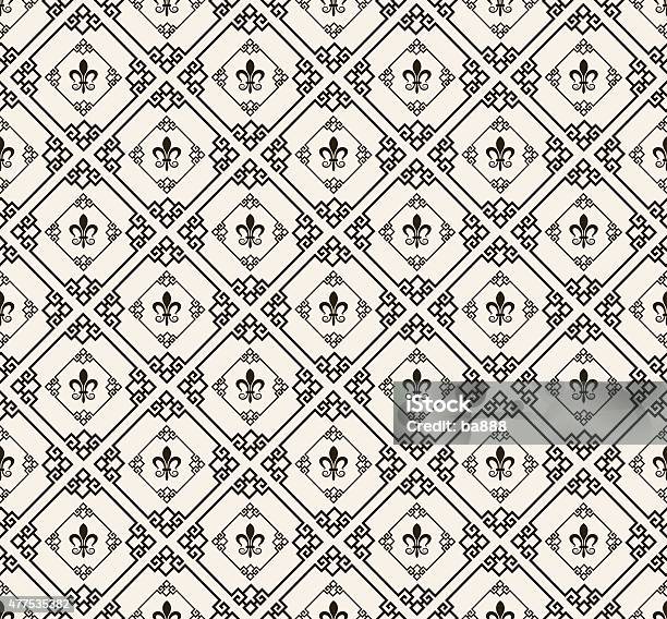 Asian Style Pattern Seamless Texture Stock Illustration Download