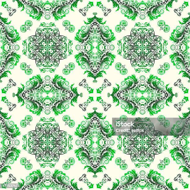 Seni Dekoratif Pola Geometris Ilustrasi Simetris Fraktal Abstrak