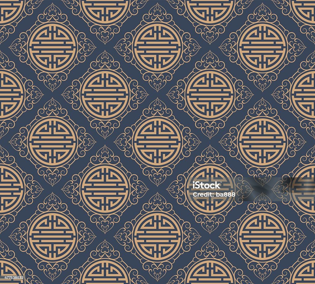 Asian Style Pattern Seamless Texture Stock Illustration Download