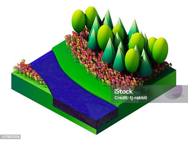 Isometric Nature And Landscape向量圖形及更多2015年圖片 2015年 一個物體 健身運動 Istock