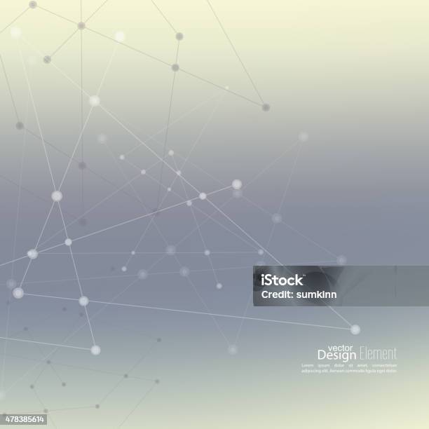 Latar Belakang Abstrak Dengan Titiktitik Array Dan Garis Ilustrasi Stok