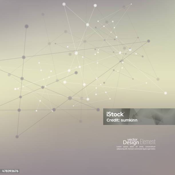 Latar Belakang Abstrak Dengan Titiktitik Array Dan Garis Ilustrasi Stok