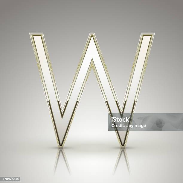3 D 우아하다 진주조개 인명별 알파벳 W 2015년에 대한 스톡 벡터 아트 및 기타 이미지 2015년 3차원 형태 교육