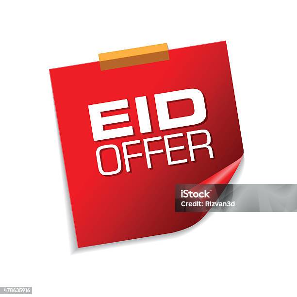 Eid 행사 아르카디아 포스트잇 벡터 아이콘크기 디자인식 0명에 대한 스톡 벡터 아트 및 기타 이미지 0명 2015년